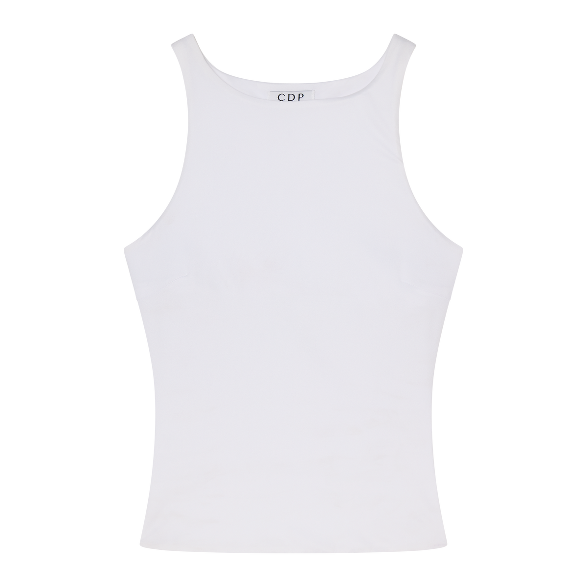 Sophie Tank with Shelf Bra in White | CDP – CDPWorld US
